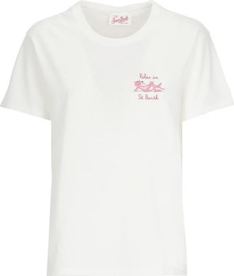 Saint Barth Femme, Tops, Blanc, Taille: 40 FR Emilie T-Shirt