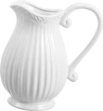 Happyyami Keramik Vase Wei&szlig; Keramik Vase Getrocknete Blumen Porzellan Blumentopf Anordnung Container f&uuml;r Bauernhaus Hause Zimmer Decor Hochzeit Geschenk