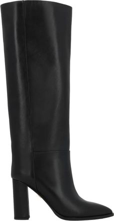 Kazar Kazar Schwarze hohe Stiefel mit geometrischen Linien und spitz zulaufender Zehenpartie - - Shoes - Damen - Schwarzk - 36 EU