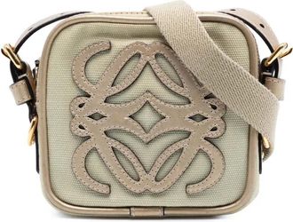 Loewe 2008 Mini Canvas Anagram crossbody bag - Braun