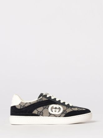 Gucci Jacquard-Canvas- und Wildleder-Sneakers