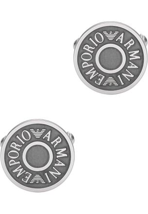 Emporio Armani Herren Manschettenkn&ouml;pfe aus Edelstahl