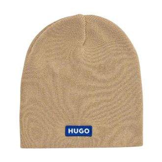HUGO BOSS Blauer Strickm&uuml;tze - - Accessories - Herren - Beige - ONE SIZE