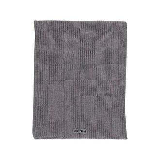Pinko Pinko, Femme, Accessoires, Gris, Taille: ONE Size Slovenia Scarf Half English