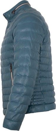 Milestone Lederjacke MSCortino Milestone - Herren Lederjacke Steppjacke Lammnappa himmelblau