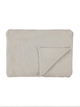 Marc O'Polo Marc O Polo Strick Dekokissen Plaid Nordic Knit Oatmeal Plaid 130x170 cm