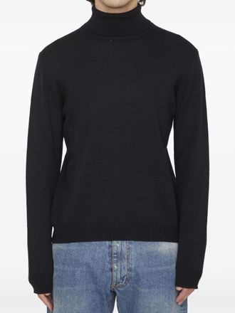 Roberto Collina pull en laine mérinos - Noir