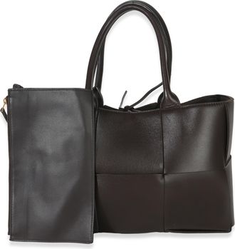 Bottega Veneta Brown Fondant Intrecciato Nappa Mini Arco Tote