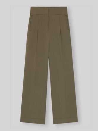 Boss Orange by Hugo Boss Wide Leg Hose aus Viskose-Mix mit Bundfalten