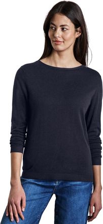 Street One Damen A302973 Weicher Strickpullover, Deep Blue, 36 EU