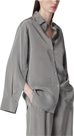 R&oacute;he Femme, Blouses et Chemises, Gris, Taille: 40 FR Relaxed Shaped Shirt