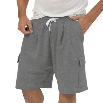 Generic Short de tennis chino extensible pour homme avec poches et cordon de serrage pour homme - Pantalon cargo de course pour homme - Pantalon cargo dentra&icirc;