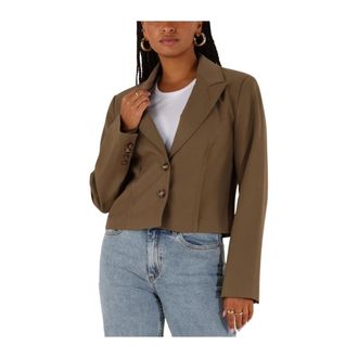 Y.A.S Kurzer Blazer - - Jackets - Damen - Braun - L