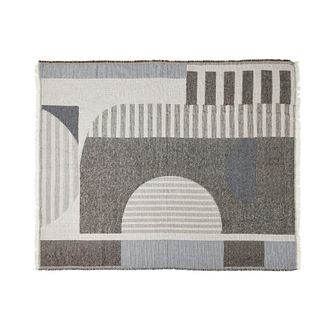 Novit&agrave; Home Geometric Blanket - gray tones 130x170