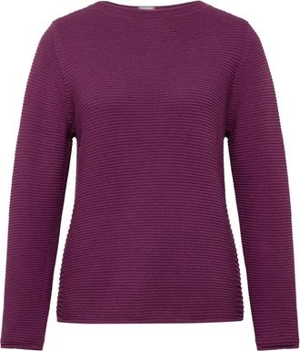 Rabe Femme, Pulls, Violet, Taille: 46 FR Tricot &agrave; col rond