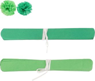 Hemobllo 20 St&uuml;ck Teiliges Papier Pom Poms H&auml;ngende Papierblumenkugeln in Gr&uuml;n Rustikale Party Hochzeitsdekoration Vielseitige Raum Eventgestaltung Langlebige 