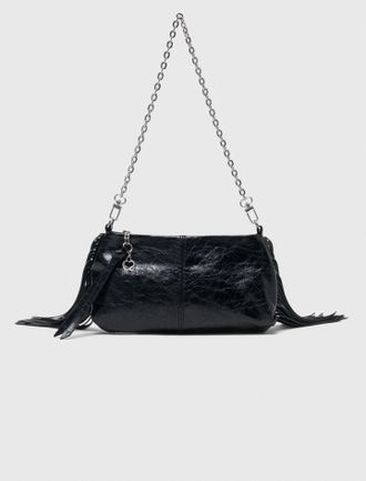 Maje Miss M Pouch Aus Lackleder - Schwarz - Maje