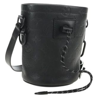 Louis Vuitton Sac seau Monogram Shadow Pre-owned - Femme - Pre-owned - Noir - Taille: ONE Size