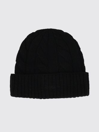 MC2 Saint Barth Bonnet beanie en pure laine c&ocirc;tel&eacute;e avec revers et logo