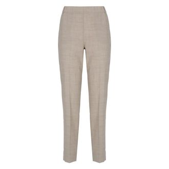 D.exterior Femme, Pantalons, Beige, Taille: 36 FR Pantalon en laine vierge