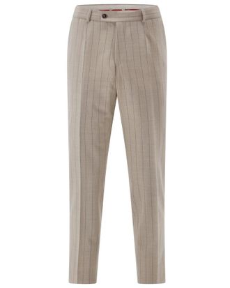 CG - Club of Gents Hose Primo aus Schurwolle mit Stretch und Nadelstreifen, Slim in