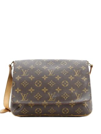 Louis Vuitton Musette Tango Handbag Monogram Canvas shoulder bag - Marron