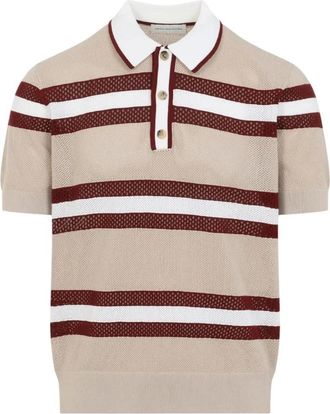 Dries Van Noten Homme, Tops, Multicolore, Taille: M Mercy Stripe Polo