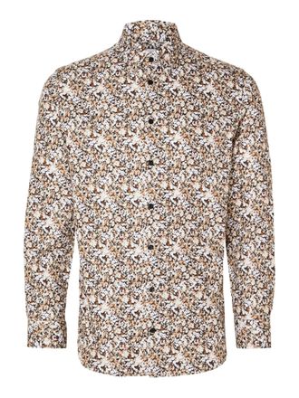 Selected SELETED HOMME Herren SLHSLIMSOHO-Ethan Shirt LS NOOS Hemd, Dark Sapphire/AOP:Medium AOP, Small