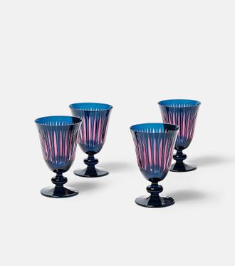 L'OBJET Set Prism aus vier Weingl&auml;sern