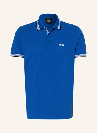 HUGO BOSS Piqu&eacute;-Poloshirt Paddy Curved Regular Fit blau
