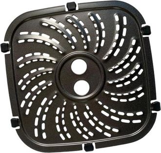 Generic 8QT Plateau de rechange en acier au carbone anti-adh&eacute;sif avec poign&eacute;e et languettes en caoutchouc, compatible avec PowerXL pour friteuse Vortex Pro Ai