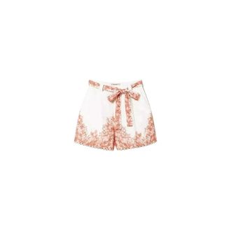 Twinset Shorts Taille Haute - Femme - Shorts - Blanc - Taille: 38 FR
