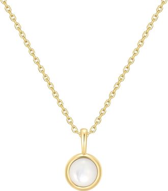 Ania Haie Halskette - 925er Sterlingsilber Mother of Pearl - Gr. unisize - in Gold - f&uuml;r Damen