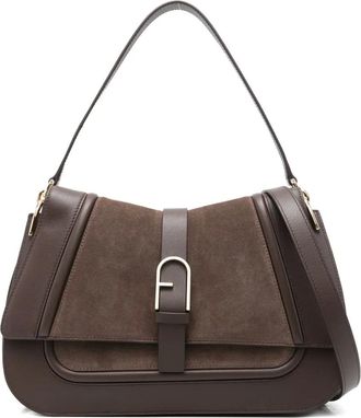 Furla grand sac porté épaule Flow - Marron