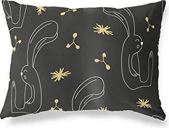 Bonamaison Le Jardin du Lin Kissenbezug Zierkissenbezug Motiv Zufälliges Kissenbezug, Für Bett, Auto, Sofa, Haus, Wohnzimmer, Schlafzimmer, Dekoration, 45x60 Cm 