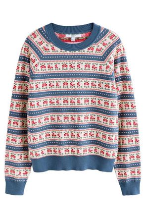 Next Rundhalspullover Weicher Strickpullover, Kurzgröße (1-tlg)