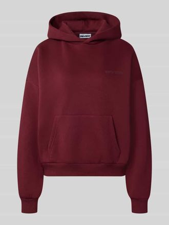 Review Relaxed Fit Hoodie aus Baumwoll-Mix mit Label-Detail