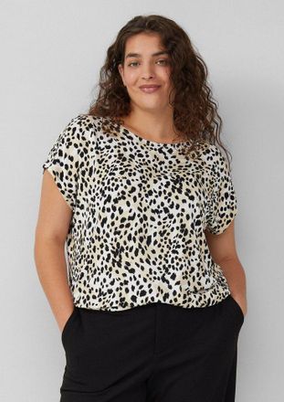 s.Oliver Muskelshirt T-Shirt Ärmelloses T-Shirt im Relaxed Fit mit All-over-Muster