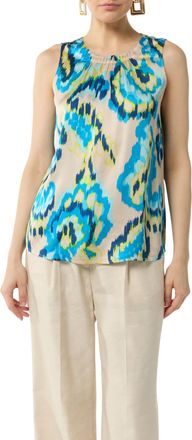 Comma &Auml;rmelloses Blusenshirt aus Viskose