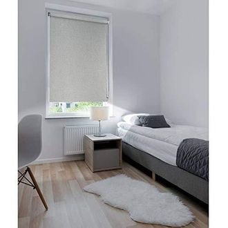 Madéco Ancona Rollo, Blickdicht, einfarbig, Tweed, 49 x 190 cm, Beige rollos, Polyester, 49l x 190L cm