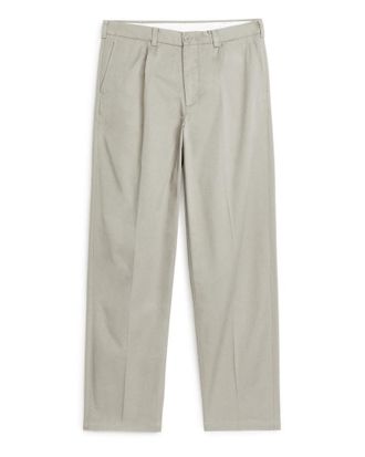 Arket Chinohose Aus Baumwolltwill -Grau