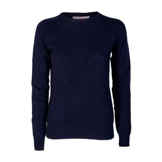Jucca Femme, Pulls, Bleu, Taille: 42 FR Pull en Cachemire Col Rond Femme