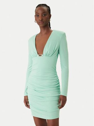 Just Cavalli Coctailkleid 80PAO957 J0253 Blau Slim Fit