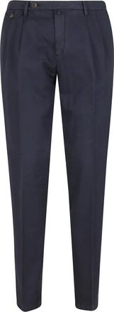 BRIGLIA 1949 Homme, Pantalons, Bleu, Taille: XL Pant Doppia Pinces Cotone Lino