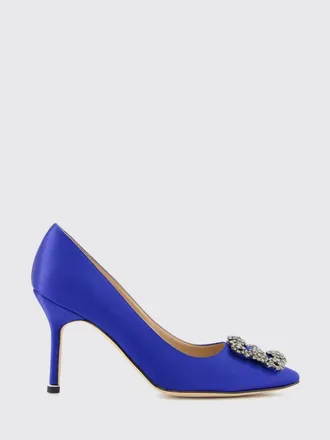Manolo Blahnik Escarpin Femme couleur Bleu