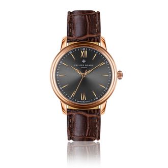 Philipp Blanc Brown Croco Uhren