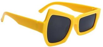 Generic Lunettes de soleil en forme de yeux grands et petits yeux irréguliers drôles lunettes de soleil décoratives confortables asymétriques pour homme, Cadr