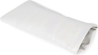 styleBREAKER Etui Brillenetui Kroko Perlmutt mit Putztuch