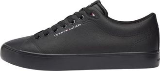 Tommy Hilfiger TH Hi Vulc Core Low LTH II ESS FM0FM05511 Low Top, Noir (Triple Noir), 41, Noir Triple Noir, 41 EU