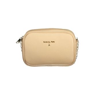 Patrizia Pepe Femme, Sacs, Beige, Taille: ONE Size Sac bandouli&egrave;re en cuir